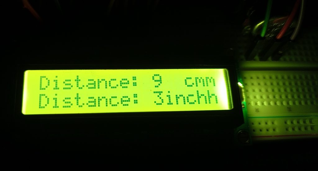 Display Distance out on LCD with Arduino Uno - Prgmine