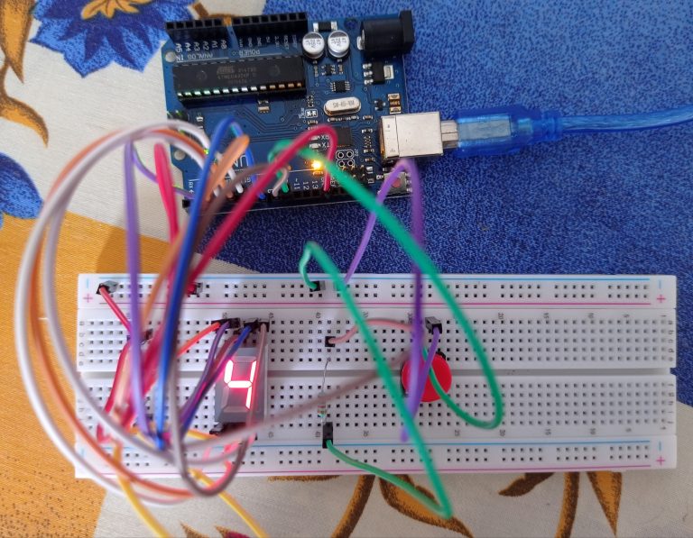 Seven Segment Display Counter With Arduino Uno Prgmine 6502